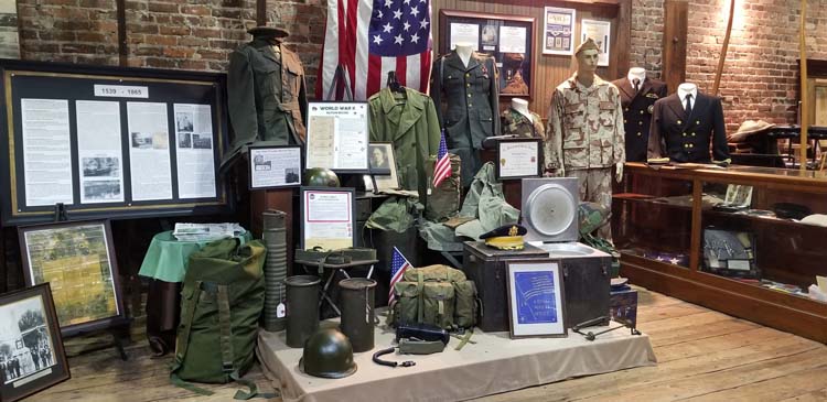 9-1-21 Military display at Suwannee Museum
